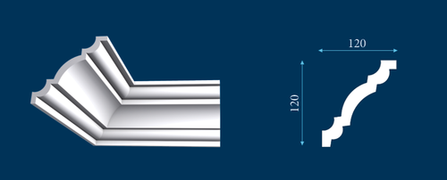 PK121 XPS Cornice | polsis.com