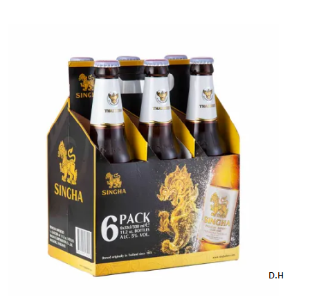 Cerveza SINGHA Lager 6 Pack Botella 330ml | Drinking House