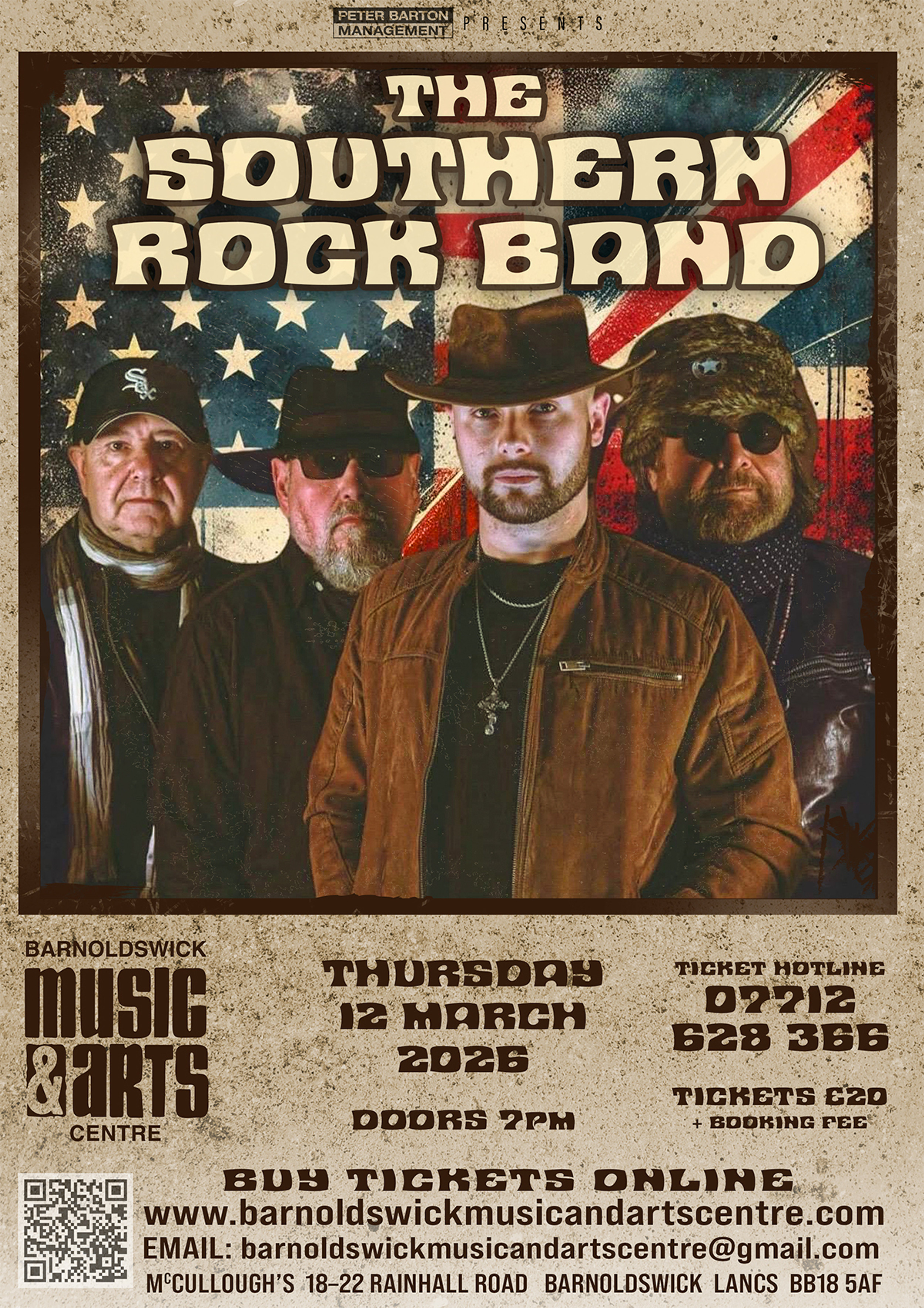 THE SOUTHERN ROCK BAND | BARNOLDSWICK MUSIC & ARTS CENTRE