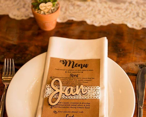 4cm Personalised Table Names | Brisbane |Bec's Custom Cuts