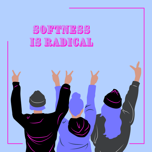 softness is radical | blue