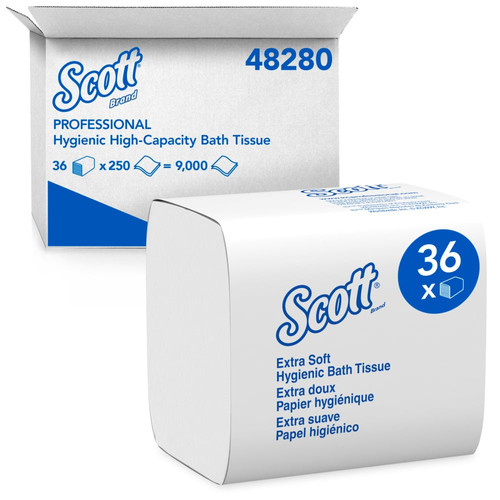 SCOTT® Multifold Paper Towels (28630) Hygienic Bathroom Tissue 2ply | V ...