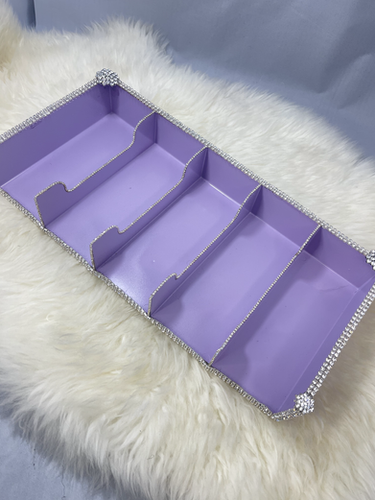 CLEARANCE Purple Blingy Cash Money Tray | Sew Krafty Sanaa