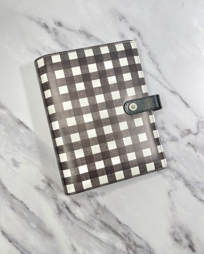Black/White Checkered A5 Planner Prep | Sew Krafty Sanaa