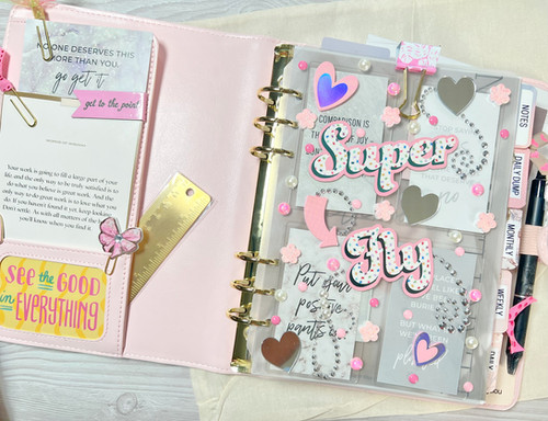 Pink A5 "Chaotically Cute Plus" Planner | Sew Krafty Sanaa