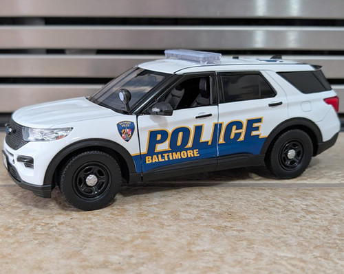 Baltimore MD Police Custom 1/24 Scale Motormax 2022 Ford Police ...
