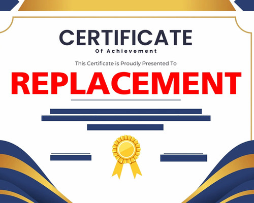 Replacement Certificates | E Idtraining