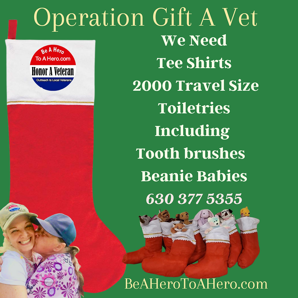 We Are Currently Placing Bins for Operation Gift A Vet