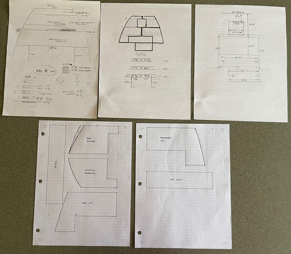 1967 42 - V-berth Headliner Project | CC Commander Club