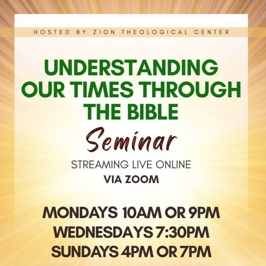 Understanding Our Times Through The Bible Seminar | NY Bible Study
