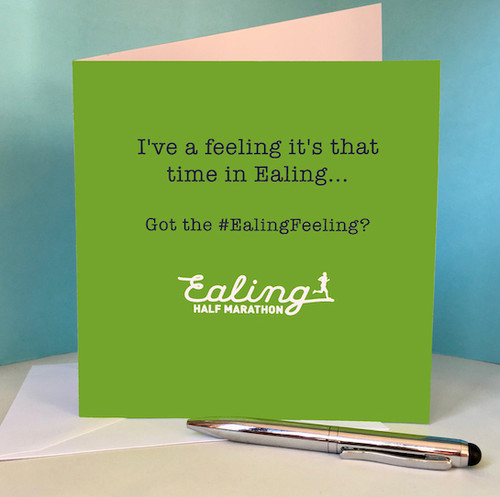 Ealing Half Marathon card | Running Cards UK