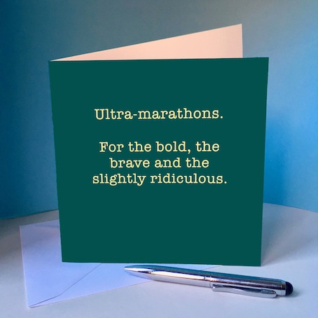 Ultra-marathon card | Running Cards UK