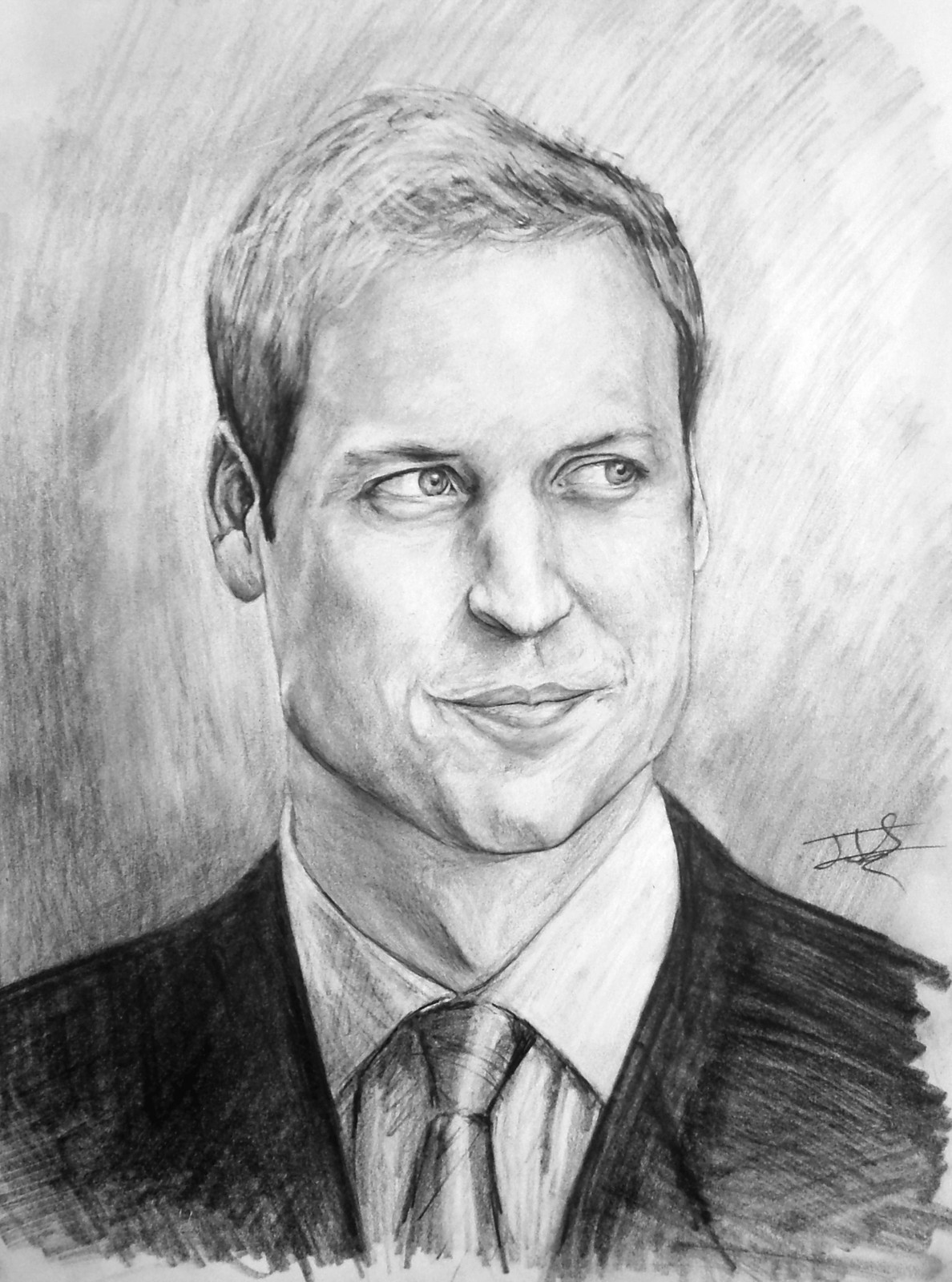 Prince William pencil study, A3, 2010