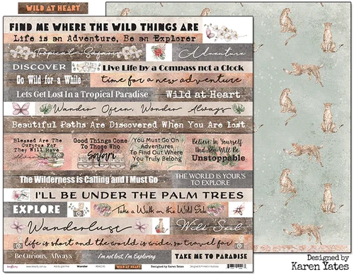 Wander paper Thinking of you | Fi’s Scrapbooking