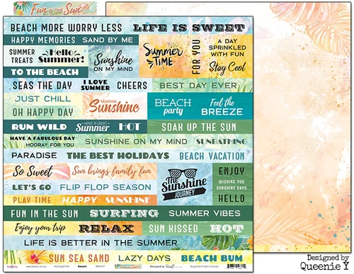 Resort paper Thinking of you | Fi’s Scrapbooking