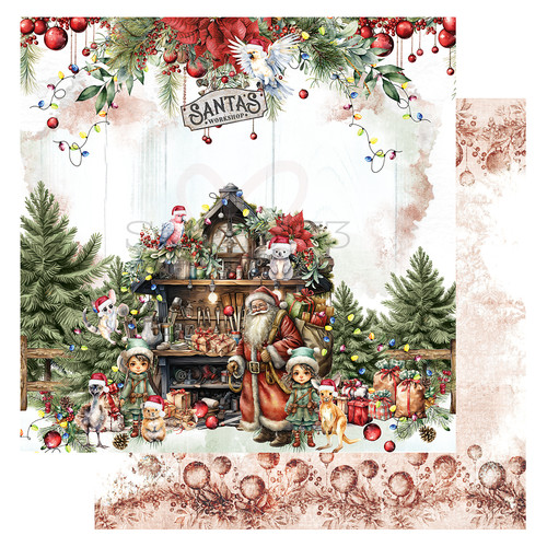 Santa's Workshop paper - Santa's Little Helpers CollectionThinking of ...