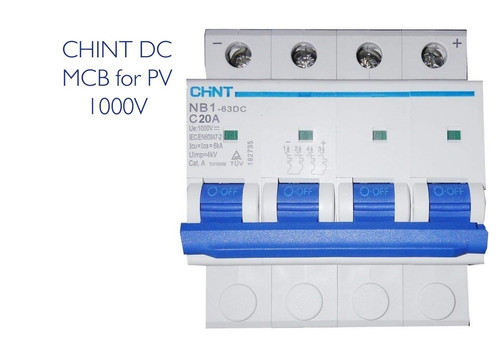 DC MCB 20A 4 POLE - 1000V (CHINT) | HIVE SOLAR