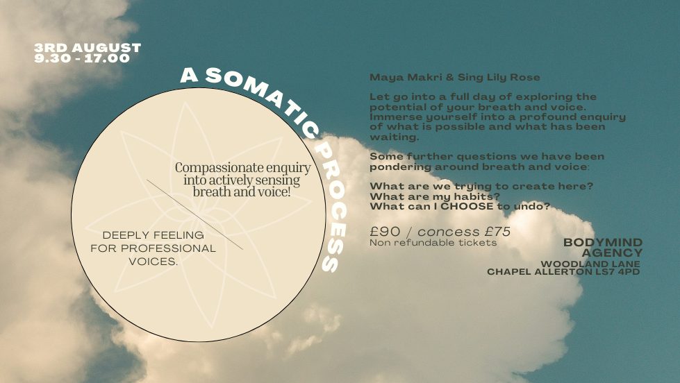 PAST: A Somatic Process: Compassionate enquiry into actively sensing ...