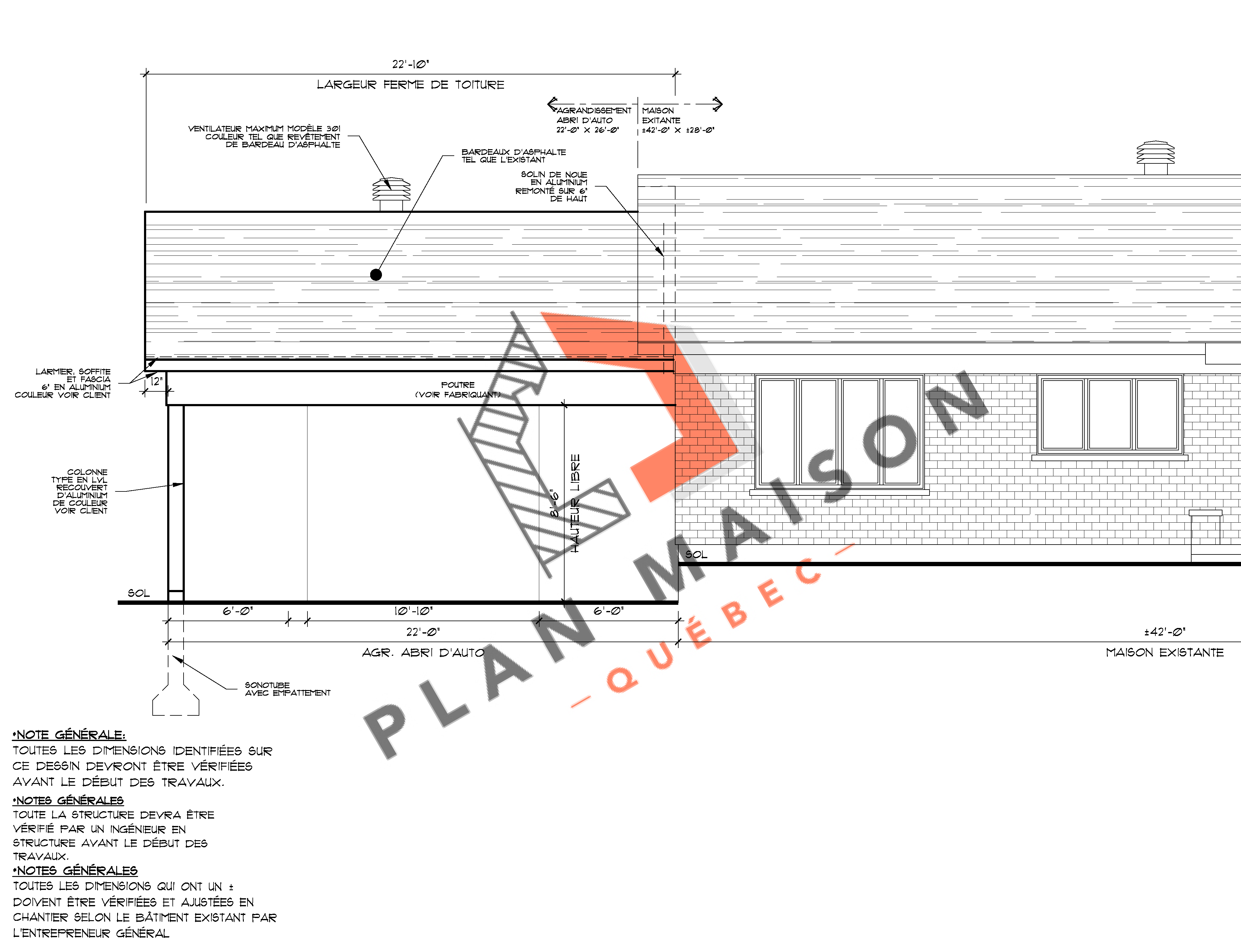 Plan de bâtiment | Plan Maison Québec