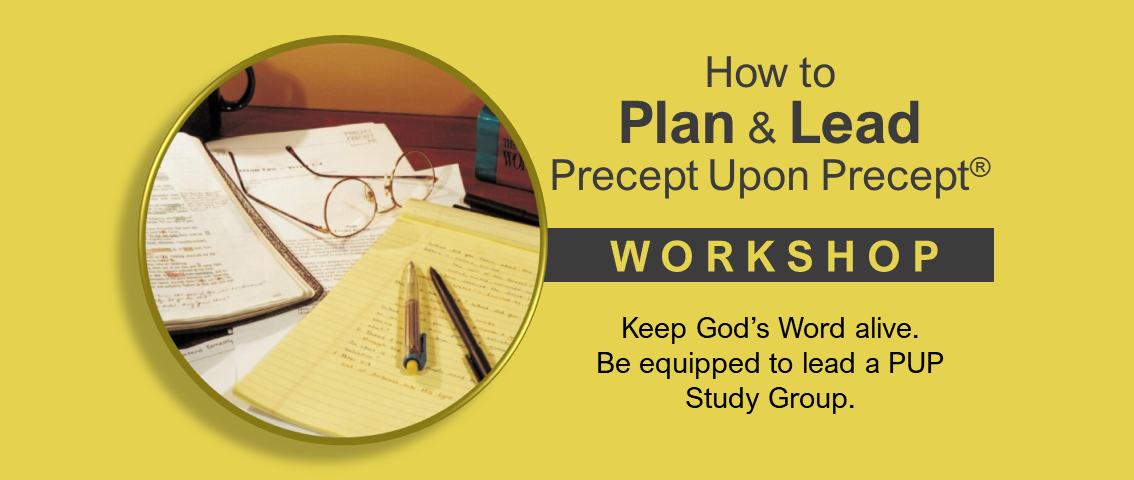Lead a Bible Study | How to Plan & Lead Precept Upon Precept Lessons ...