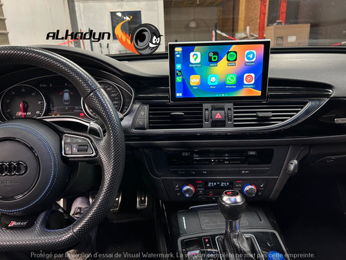 Ecran Audi A6 C7 Carplay android auto rétractable 2012-2018 | DSTOCK45