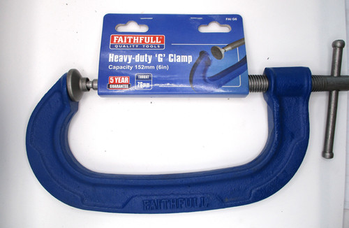 Faithfull 6" Heavy Duty G Clamp FAI G6 | Viceman