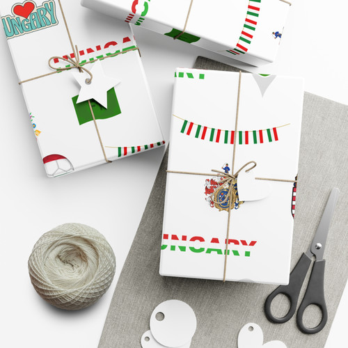 Hungary-Inspired Gift Wrapping Paper | Hungarian Flags, Folk Art ...