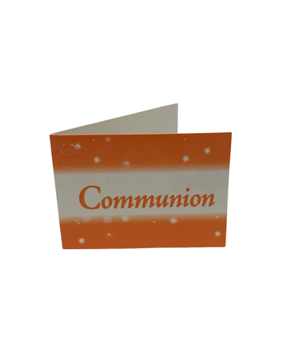Étiquettes Communion Orange x20 | Festi Déco Réunion
