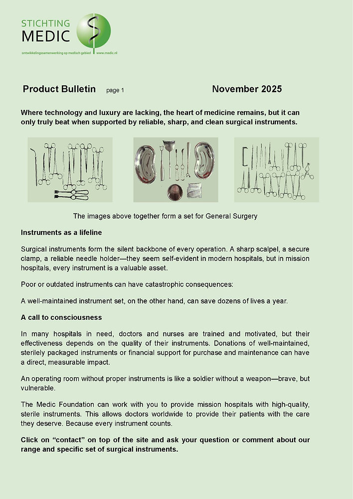 Product Bulletin November 2025