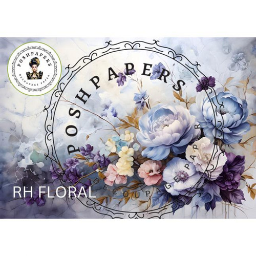 Posh Papers RH Floral Large Decoupage Paper | Blue Boy Furniture