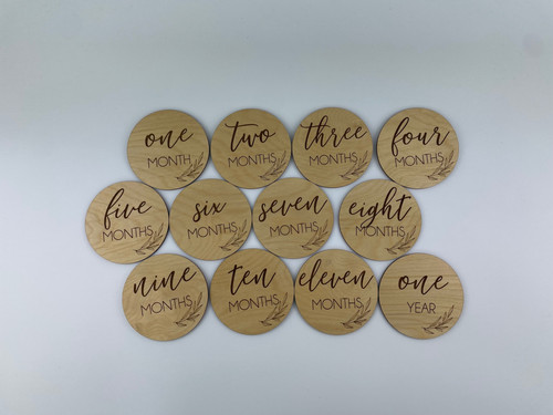 Baby Milestone Discs | Traded Timber Co.
