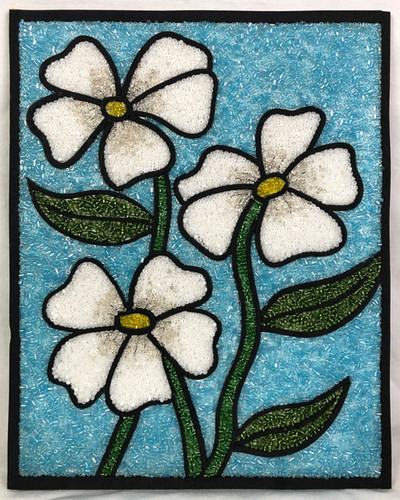 Bead Mosaic Pattern -Flower - Bead Art by Sabrina Frey