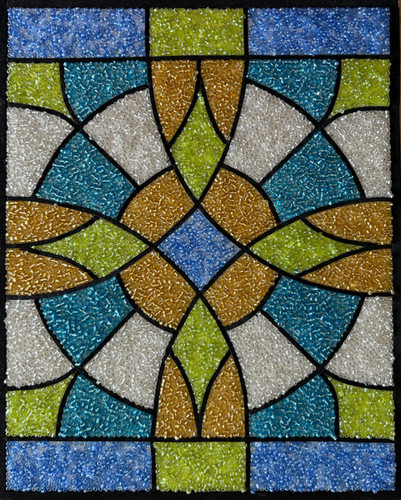 Bead Mosaic Pattern - Stained Glass - Bead Art by Sabrina Frey