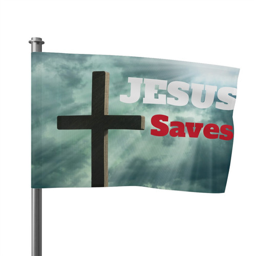 JESUS Saves Flag | Bible Tool Set