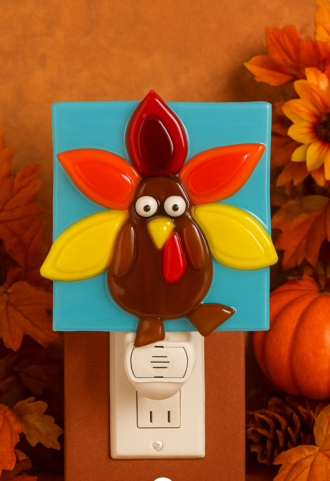 Kid’s Fall Turkey Fused Glass Project | Just A Glazin