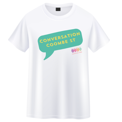 Conversation Coombe Street t-shirt in white | Cameron Mills Group