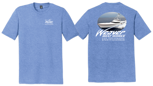 Men's Crew neck T-shirt- Maritime Frost blue | Weaver Store