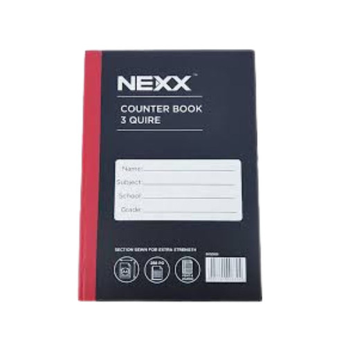A4 3 Quire Feint & Margin Counter Book | Capmor