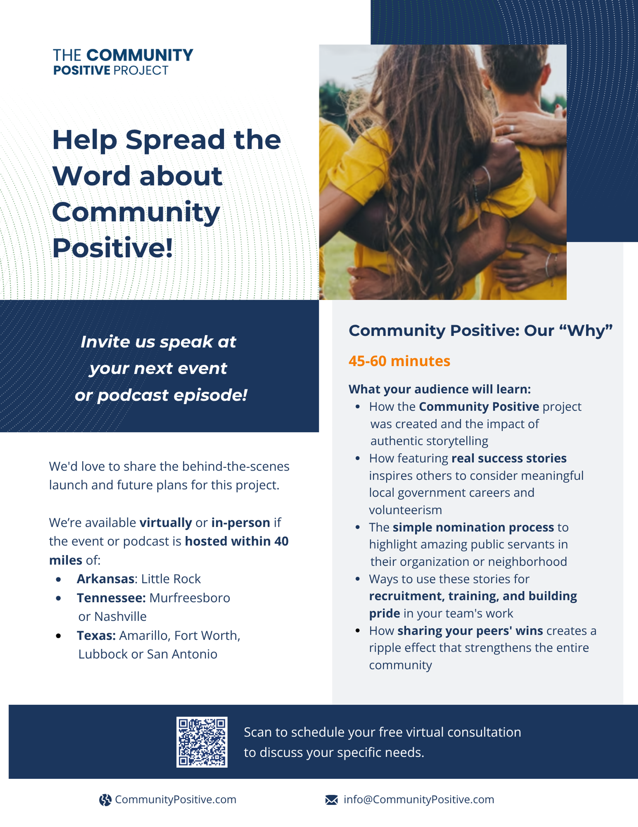 Speaker Requests | The Community Positive Project