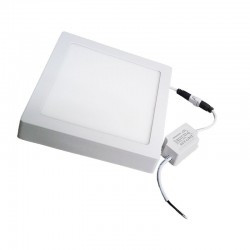Panel Led 12W Cuadrado Sobreponer 17.5cm X 17.5 Cm 6500K DL Luz Dia ...