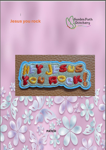 jesus you rock | Garden Path Stitcher