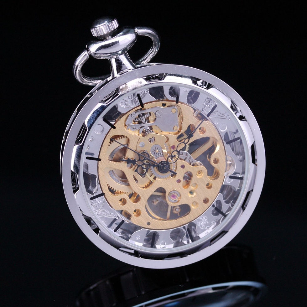 Open Face Mechanical Pocket Watch | My Jb Pocket Watch