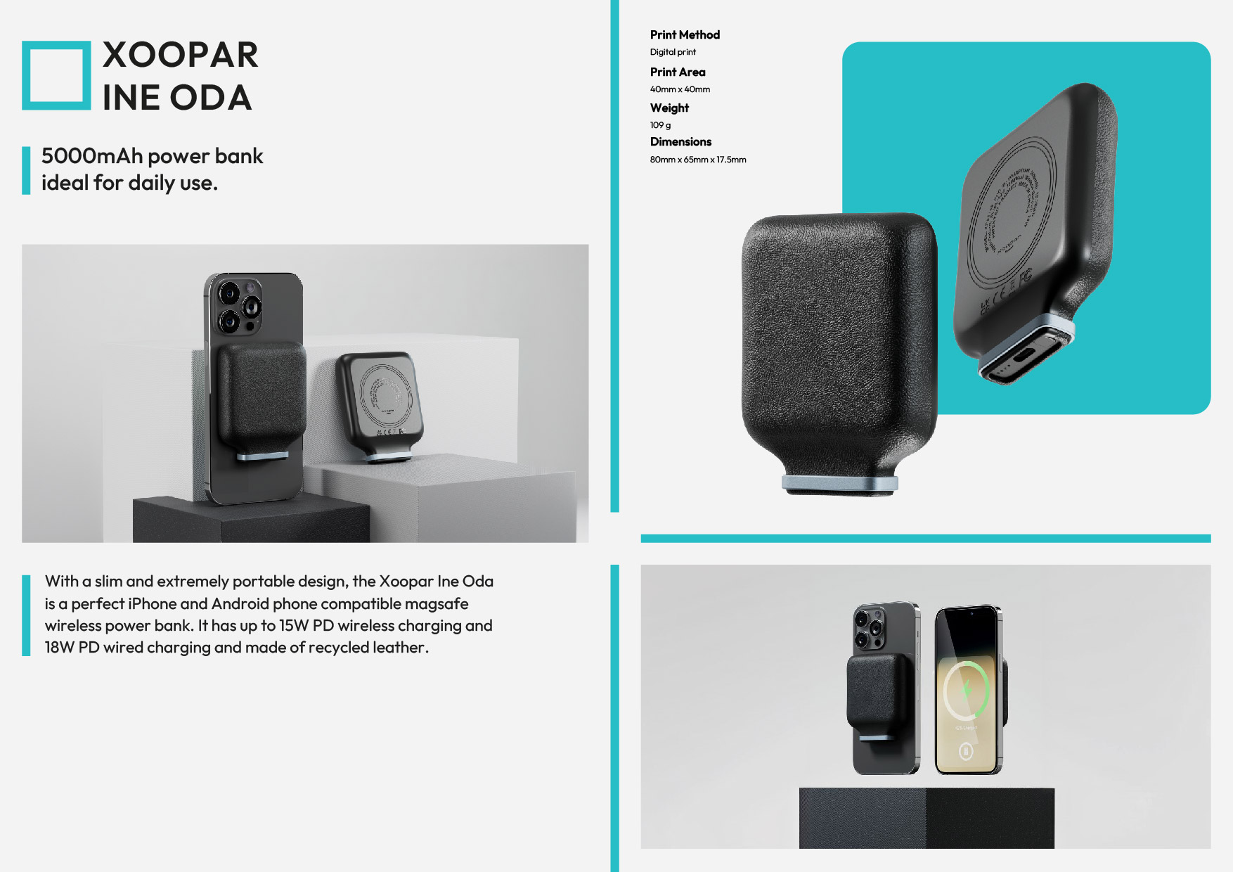 4026 | Xoopar INE - ODA Wireless power bank 5000mAH | DTI