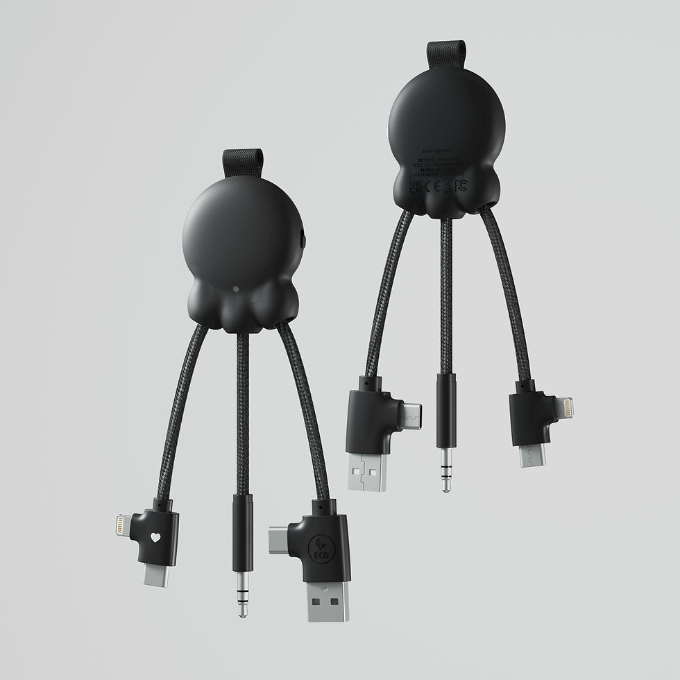 4029 | Xoopar Octopus Bluetooth receiver / transmitter charge cable | DTI