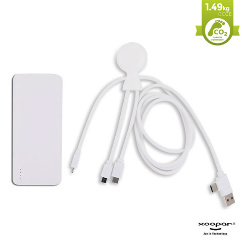 3199 | XOOPAR MR. BIO POWERBANK AND CABLE PACK 7.000MAH | DTI