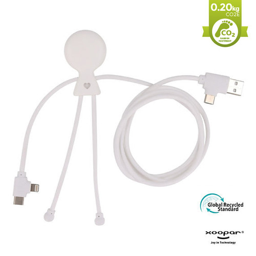 2089 | XOOPAR MR. BIO LONG GRS POWER DELIVERY CABLE WITH DATA TRANSFER ...