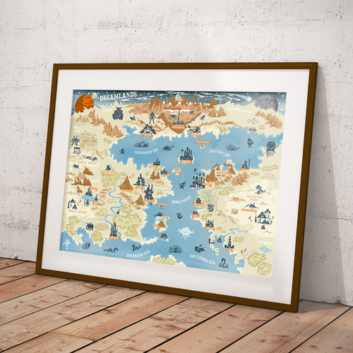 H.P. Lovecraft The Dreamlands fantasy map builder + print ready map ...