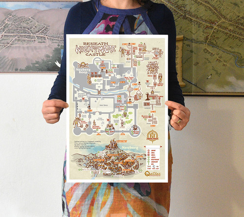 Fighting Fantasy - Beneath Nightmare Castle Map | qatlasmap.com