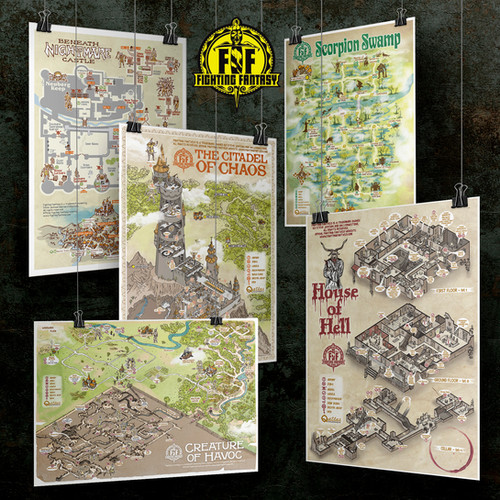 Fighting Fantasy Map Collection #4 | qatlasmap.com