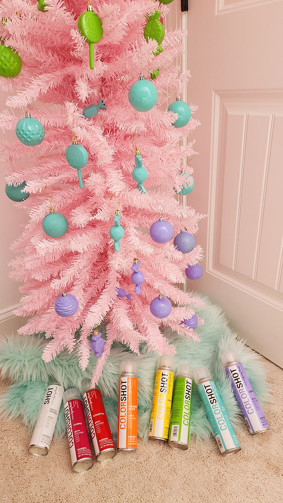 DIY Colorshot Christmas Ornaments